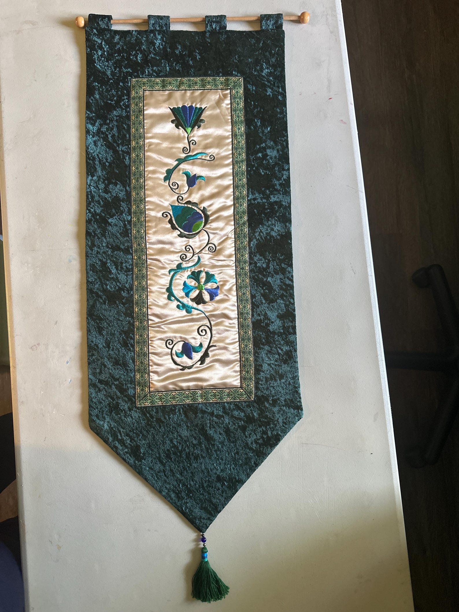 Nili Sverdlov Embroidered Wall Hanging, Kuzari Jerusalem Wall Art ...