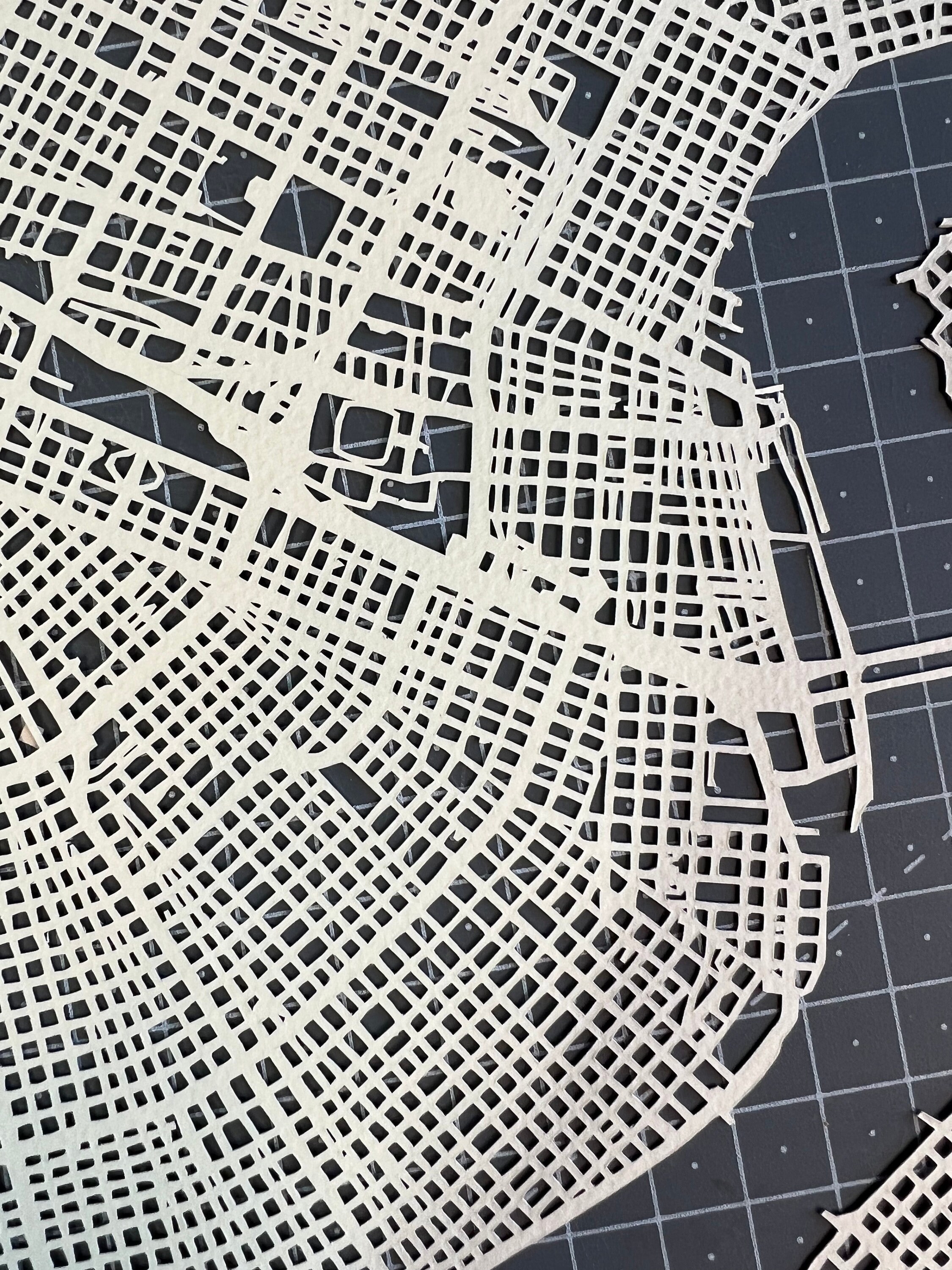 Hand Cut New Orleans Papercut Map Original Map Art Comission Luxury ...