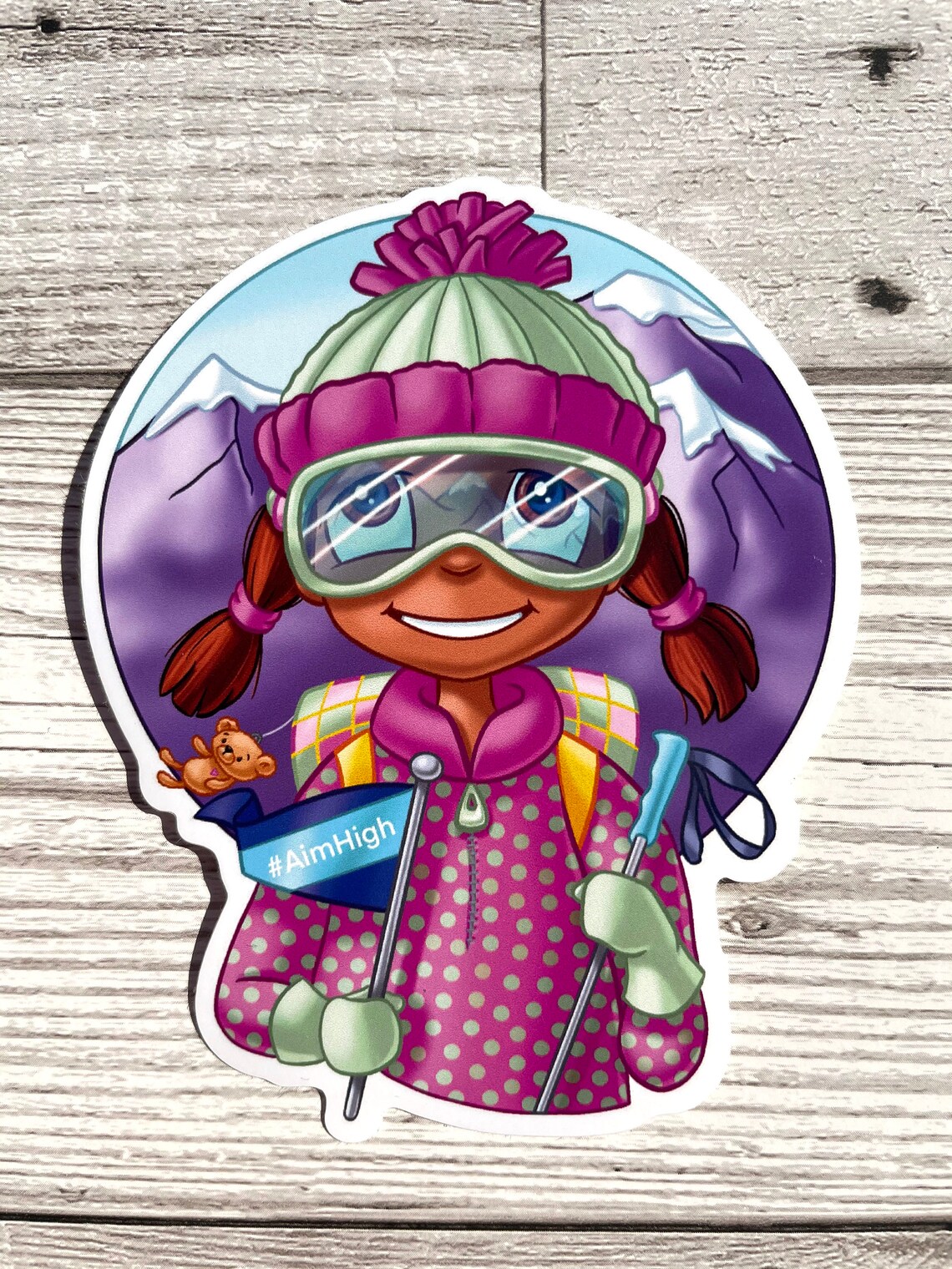 Cute Explorer Sticker, Adventure Sticker, Kawaii Girl Sticker, Sticker ...