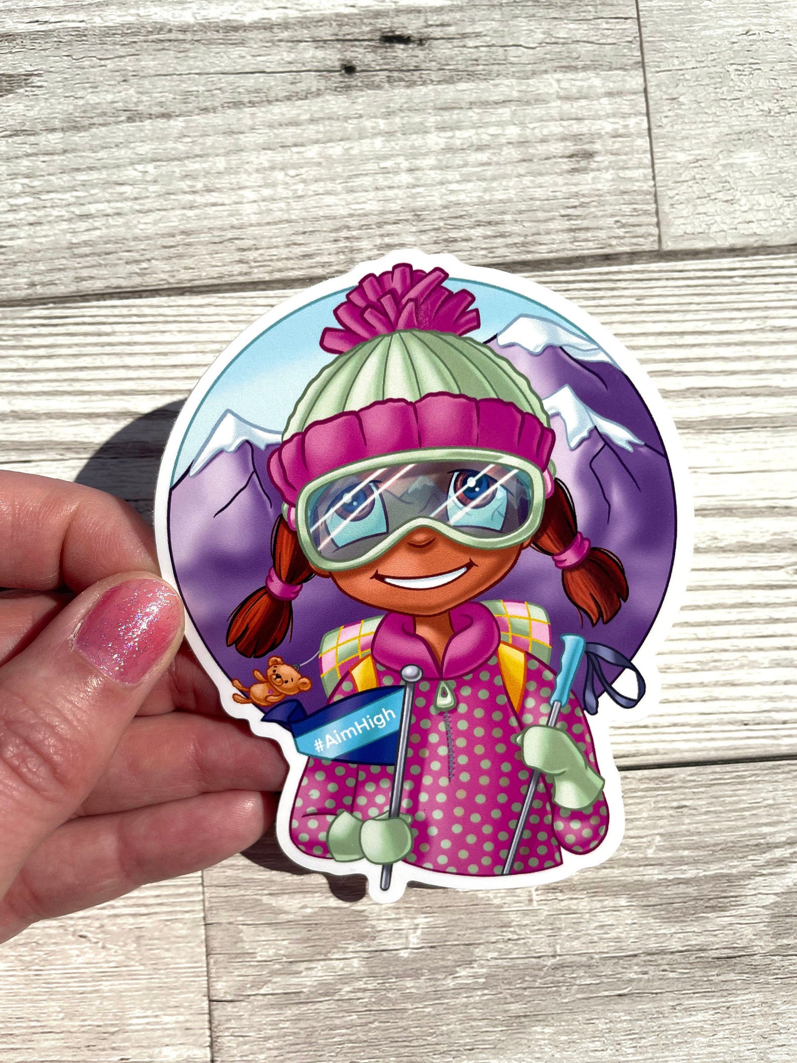 Cute Explorer Sticker, Adventure Sticker, Kawaii Girl Sticker, Sticker ...