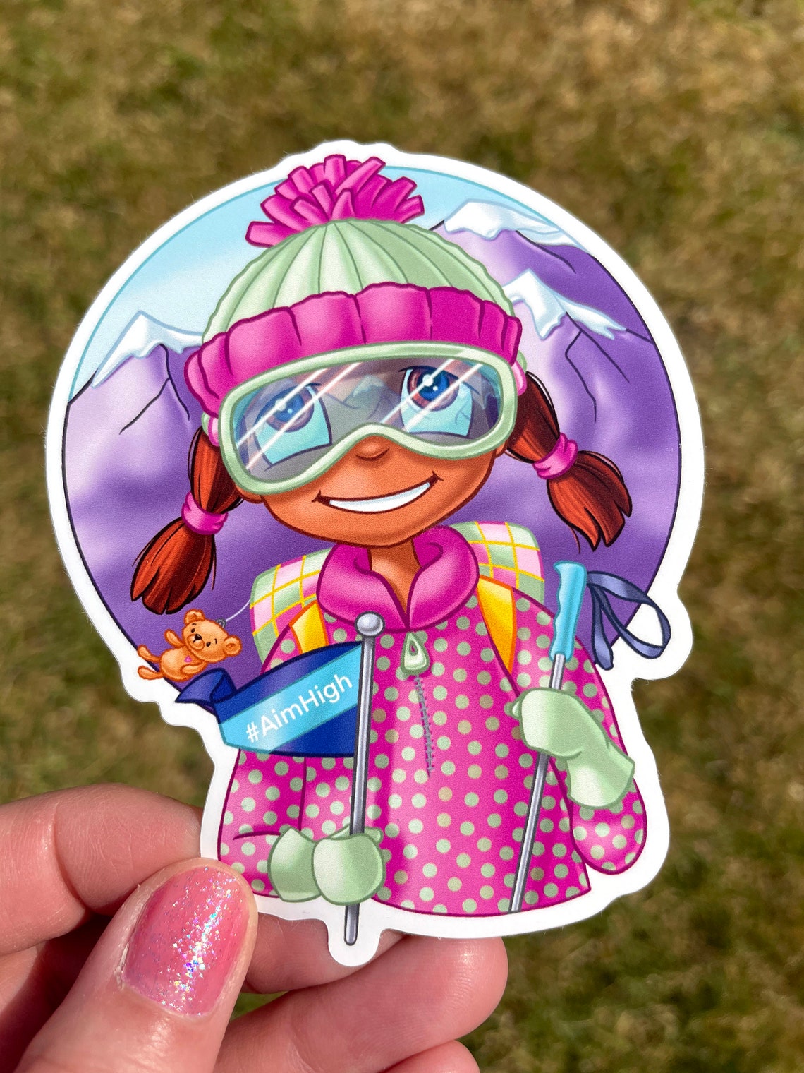 Cute Explorer Sticker, Adventure Sticker, Kawaii Girl Sticker, Sticker ...