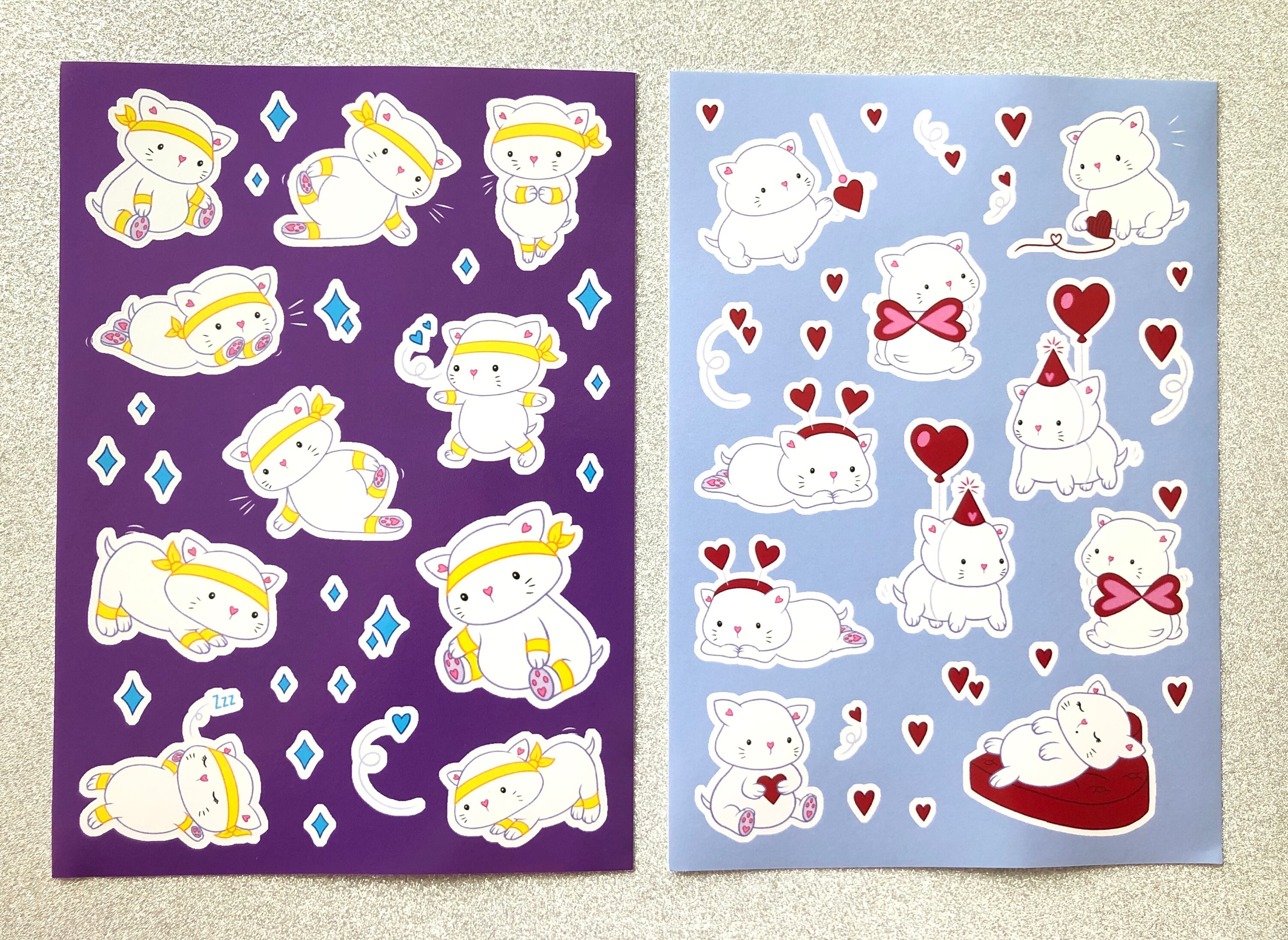 Cat Sticker Sheets, Kitten Stickers, Planner Stickers, Cat Lovers ...