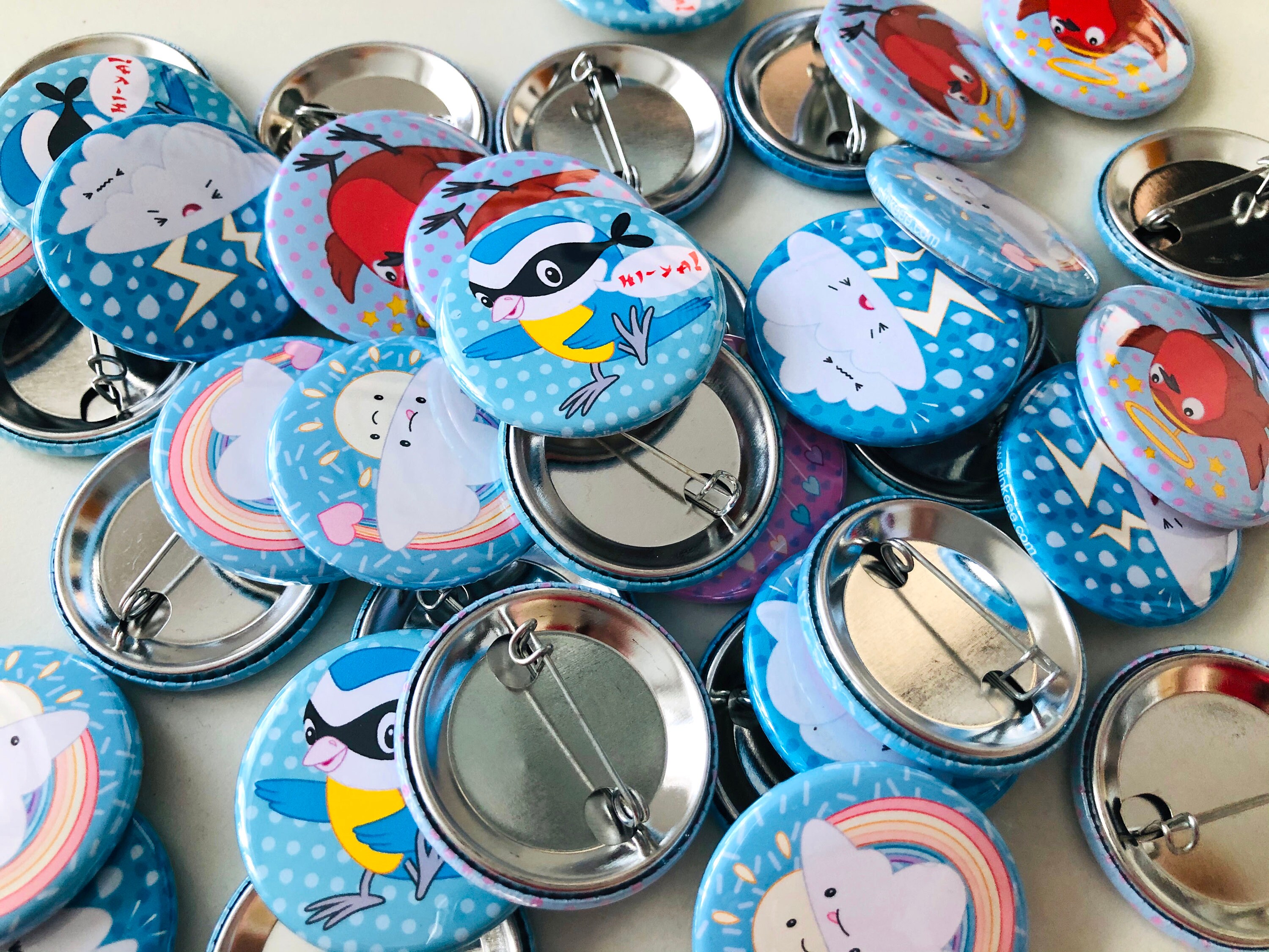 Mood Button Badge, 38mm Button Badge, Grumpy Badge, Lightning Badge ...