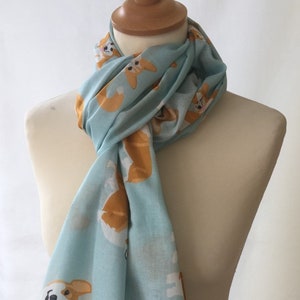Corgi Scarf Women's Corgi Dog Scarf Corgi Shawl Wrap Dog Scarf Corgi ...