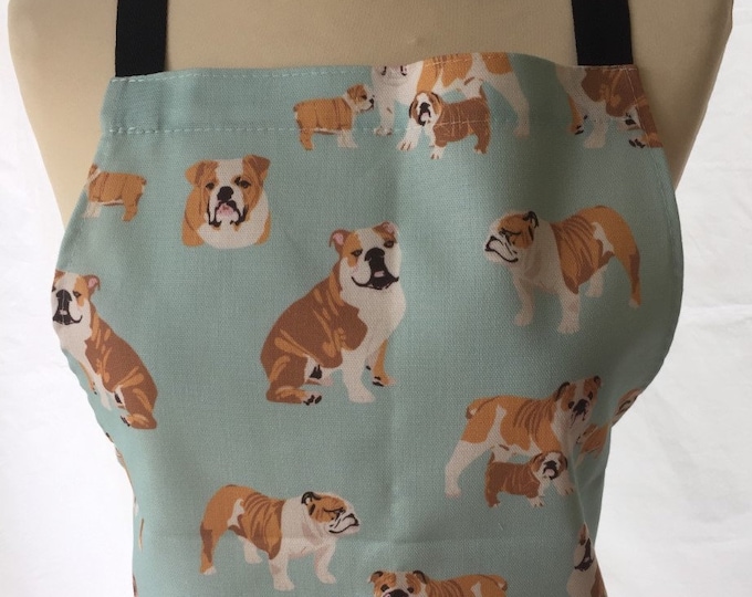 Bulldog Apron - Bulldog Gift - Bulldog Accessory - BBQ Apron - Chef's ...