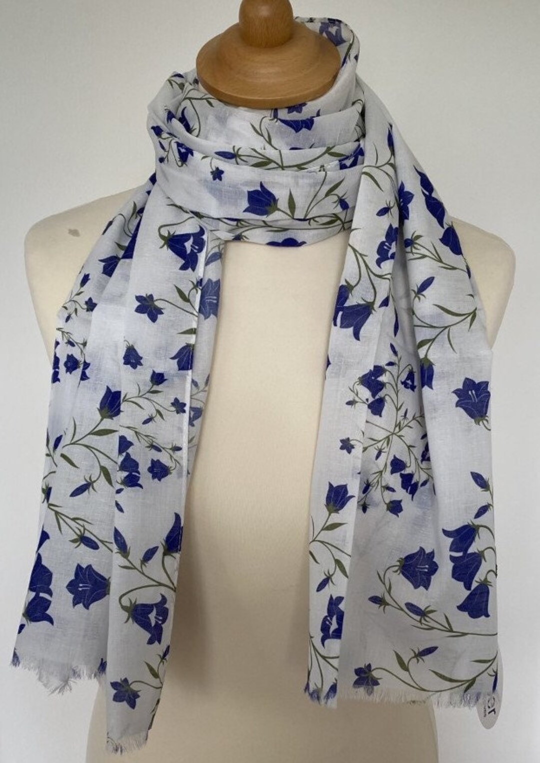 Harebells Scarf Harebells Floral Print Scarf Blue Floral Scarf Scottish ...