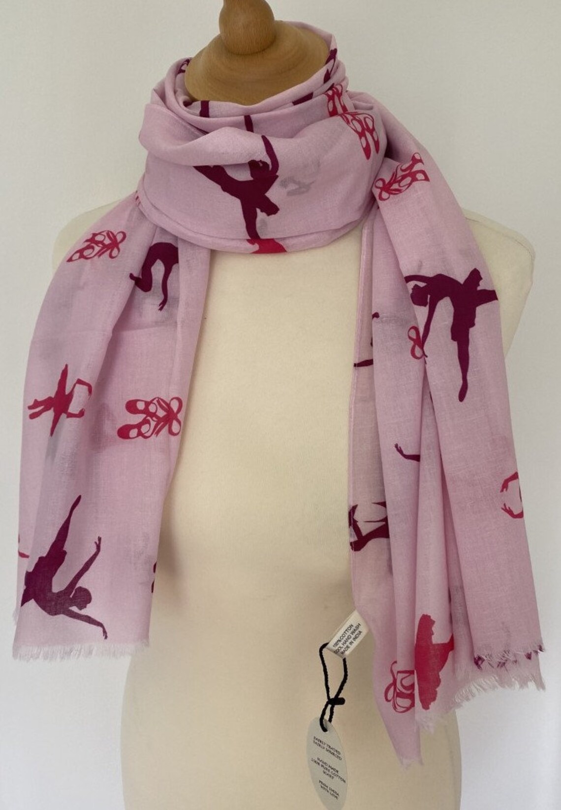 Pink ballet scarf ballerina scarf pink dance wrap shawl | Etsy