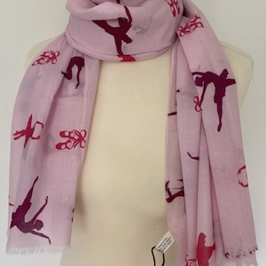 Pink Ballet Scarf - Ballerina Scarf - Pink Dance Wrap - Shawl - Women's ...