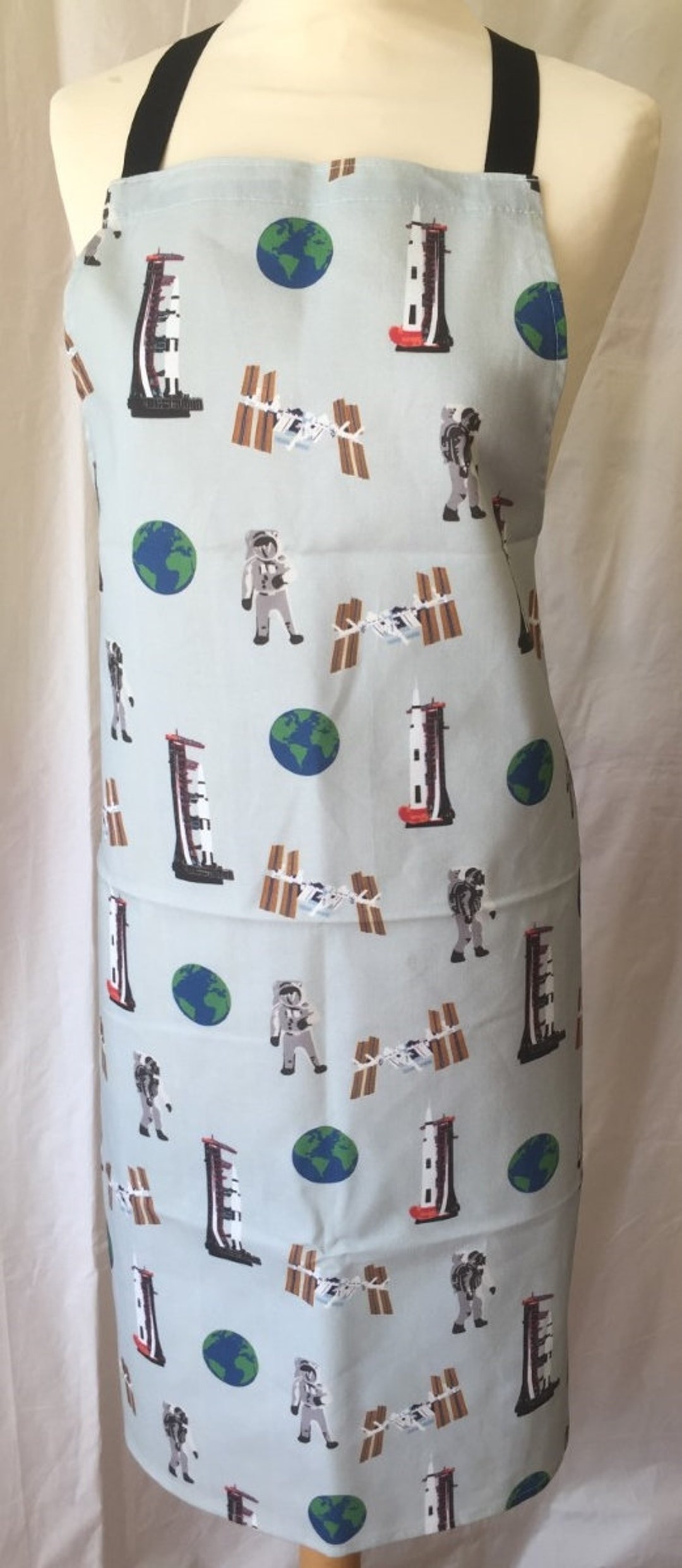 Adult Space Apron Space Rocket Apron Chef's - Etsy