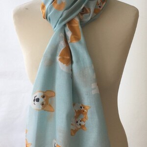 Corgi Scarf Women's Corgi Dog Scarf Corgi Shawl Wrap Dog Scarf Corgi ...