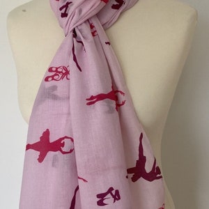 Pink Ballet Scarf - Ballerina Scarf - Pink Dance Wrap - Shawl - Women's ...