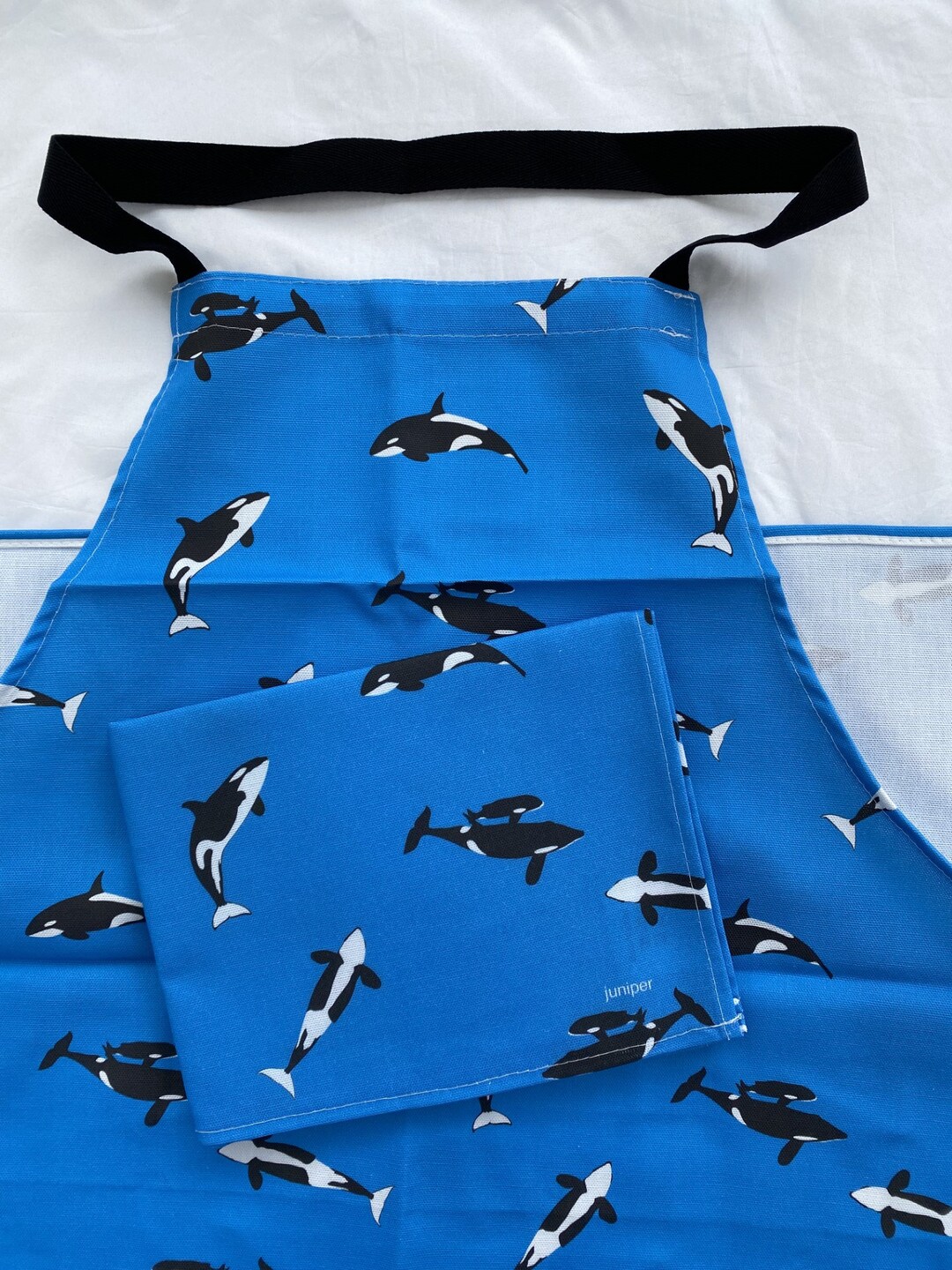 Orca Gift Set - Killer Whale Gift Set - Orca Apron and Matching Tea ...