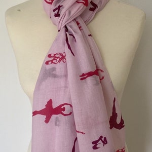 Pink Ballet Scarf - Ballerina Scarf - Pink Dance Wrap - Shawl - Women's ...