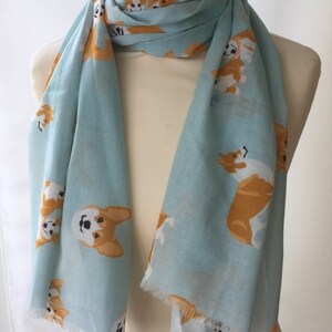 Corgi Scarf Women's Corgi Dog Scarf Corgi Shawl Wrap Dog Scarf Corgi ...