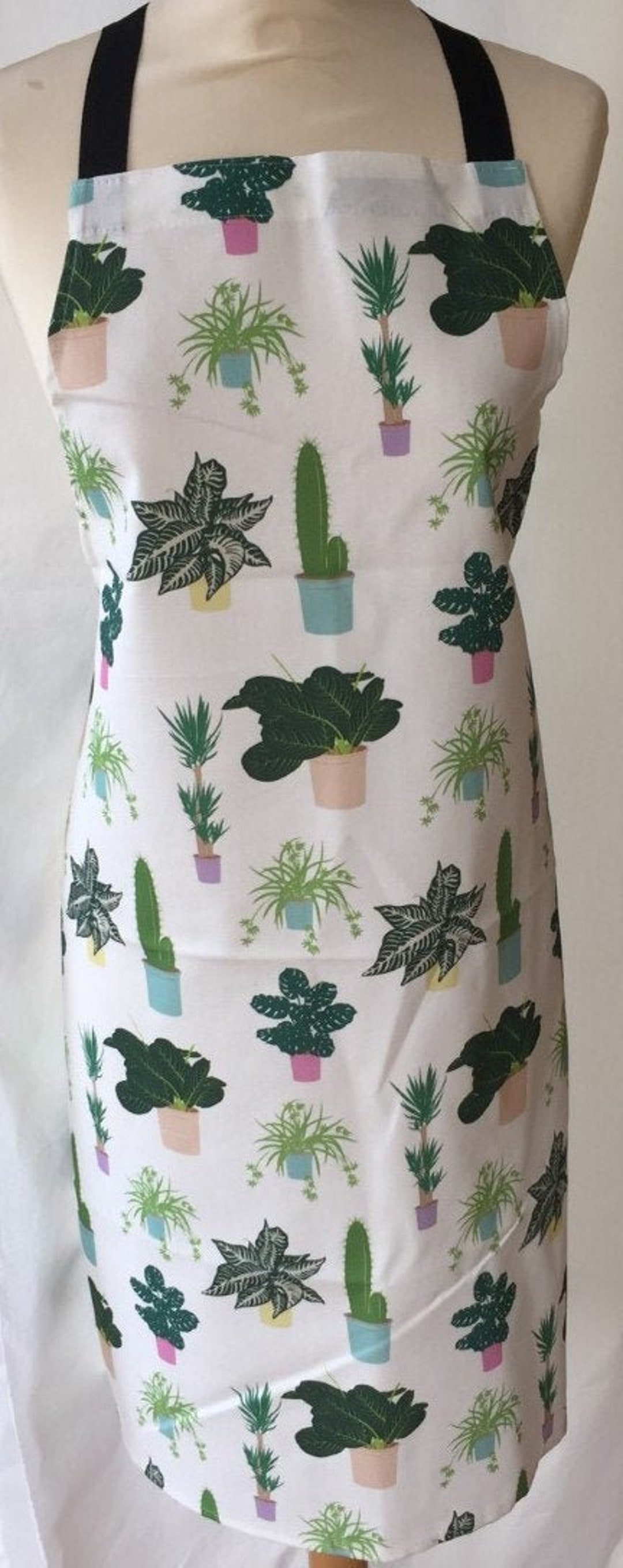 House Plants Apron Green Plants Apron Cactus Plant Yukka Plant Spider ...