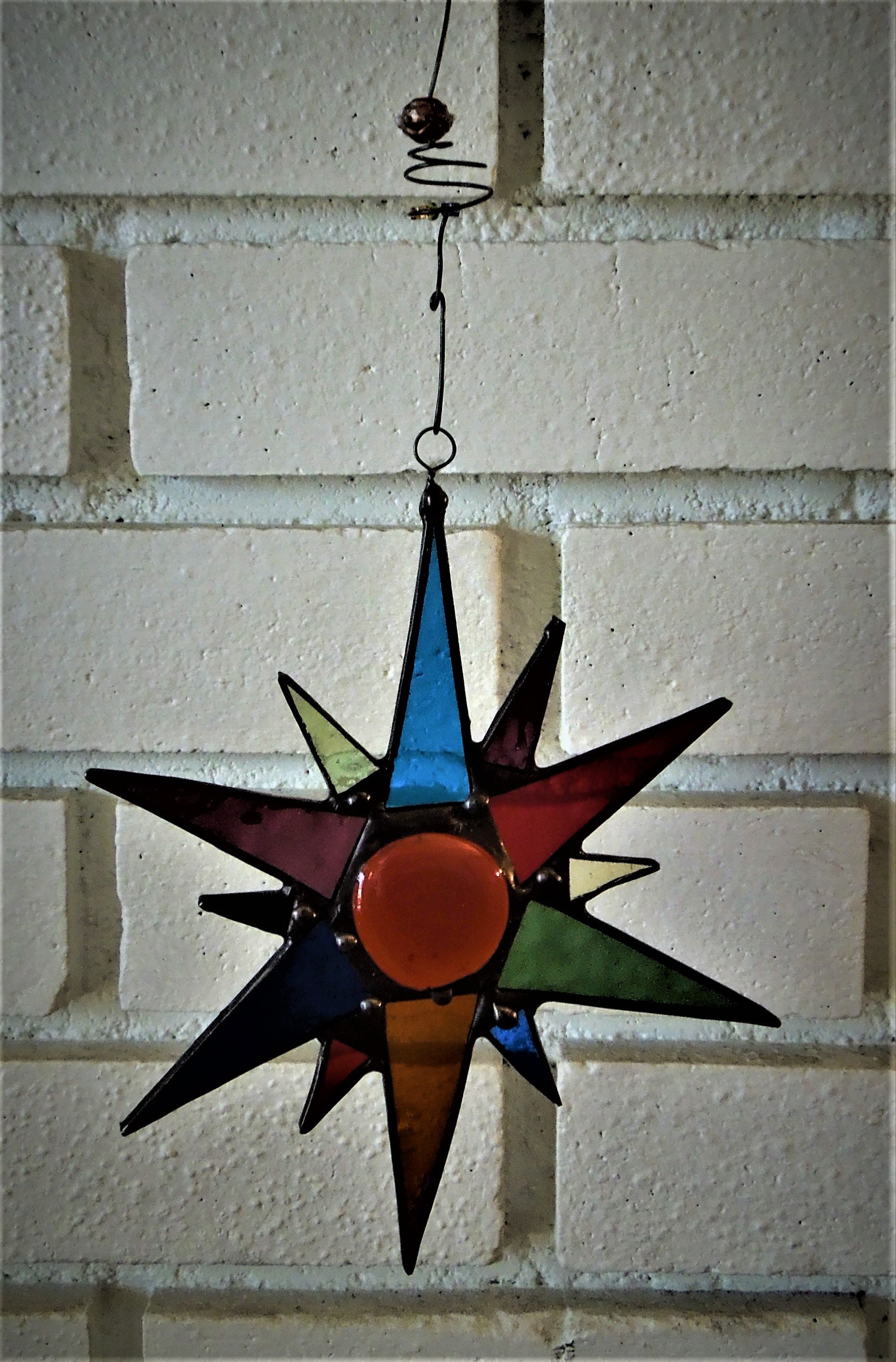 Multi Colored Twelve Point Glass Star | Etsy