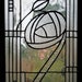 Prairie Stylized Clear Rose Stained Glass Window - Etsy