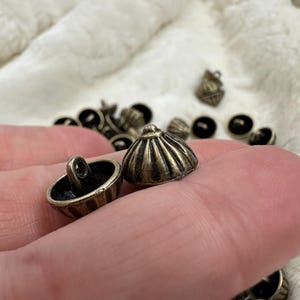 16th Century Replica Cone Buttons, Metal With Shank, Gold or Silver ...
