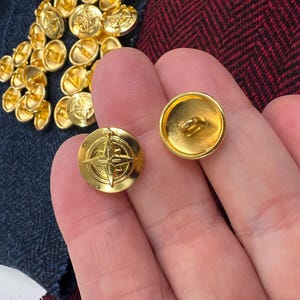 Compass Rose (SCA Kingdom of Northshield) Buttons, Set of 10 - Antique ...