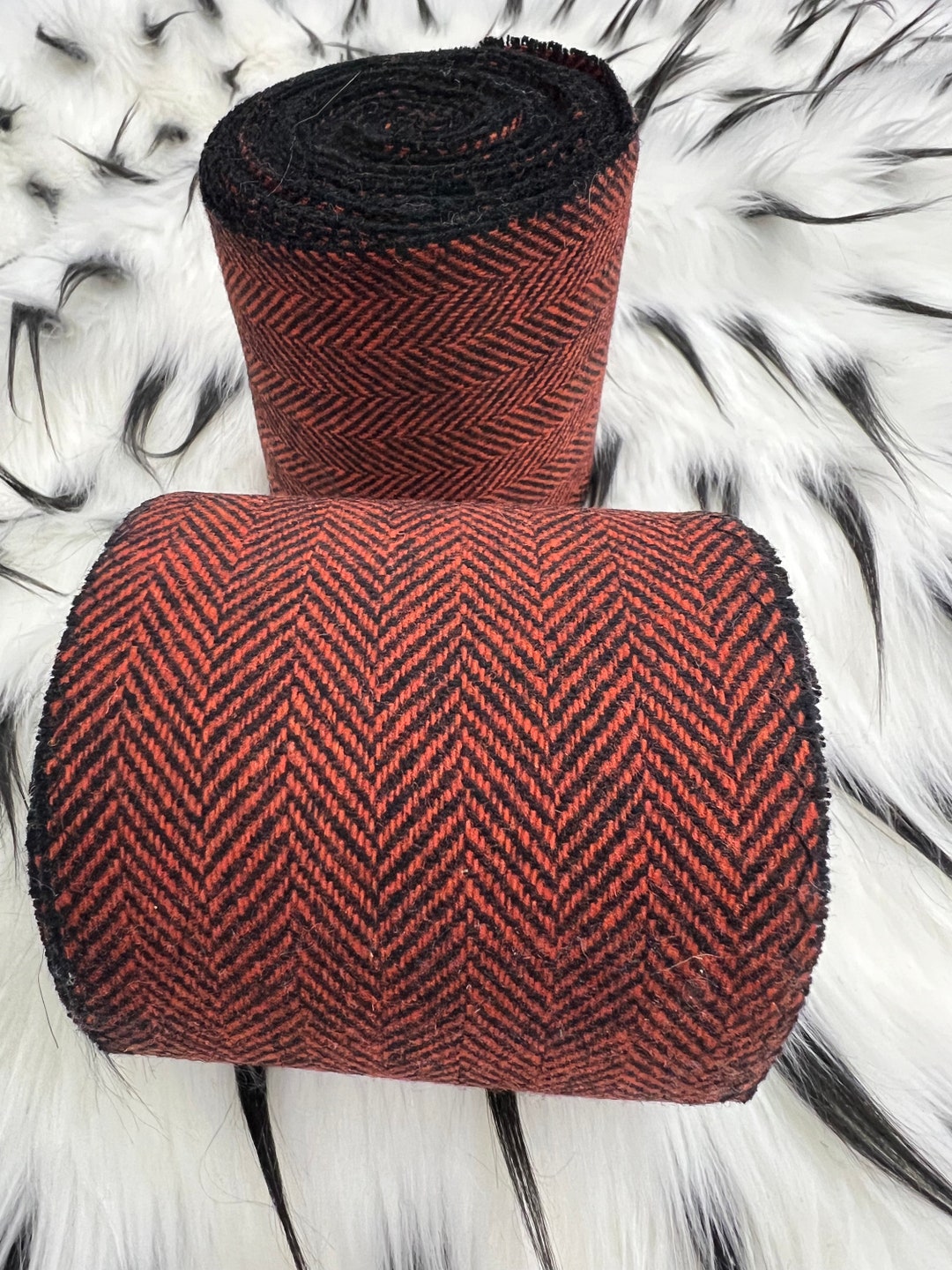 Winingas - Viking - Norse - Anglo-saxon Leg Wraps Orange and Black - Etsy