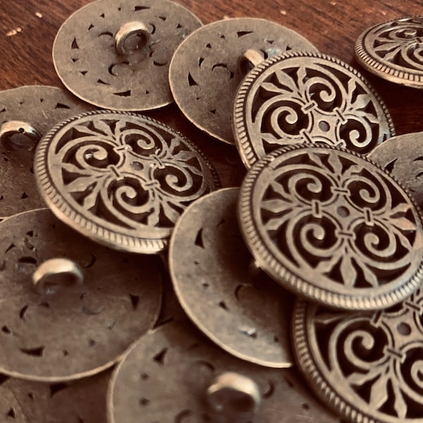 Large Antique Buttons - Etsy
