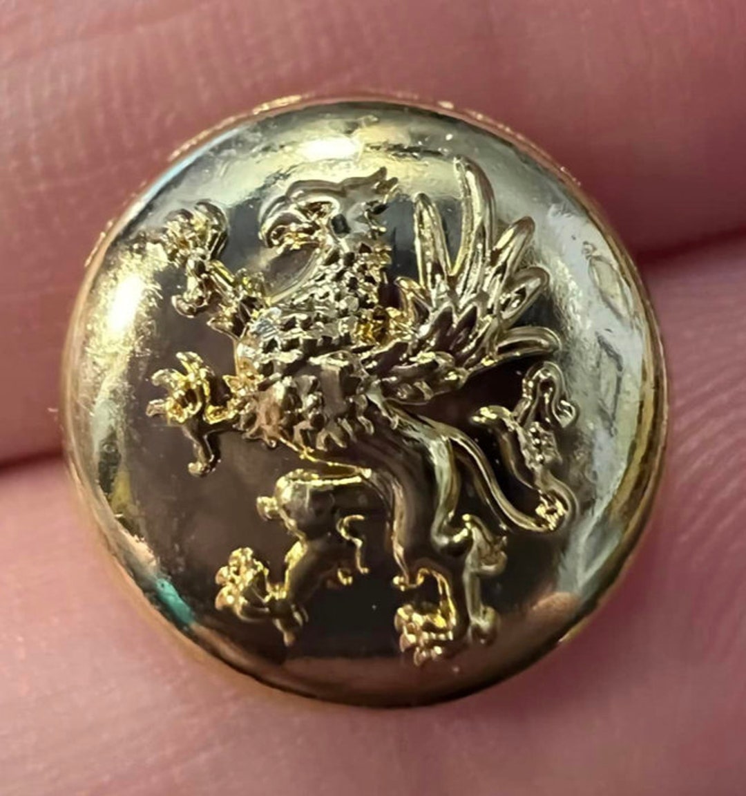 Gold Metal Gryphon Griffen Buttons Artemisia Avacal - Etsy