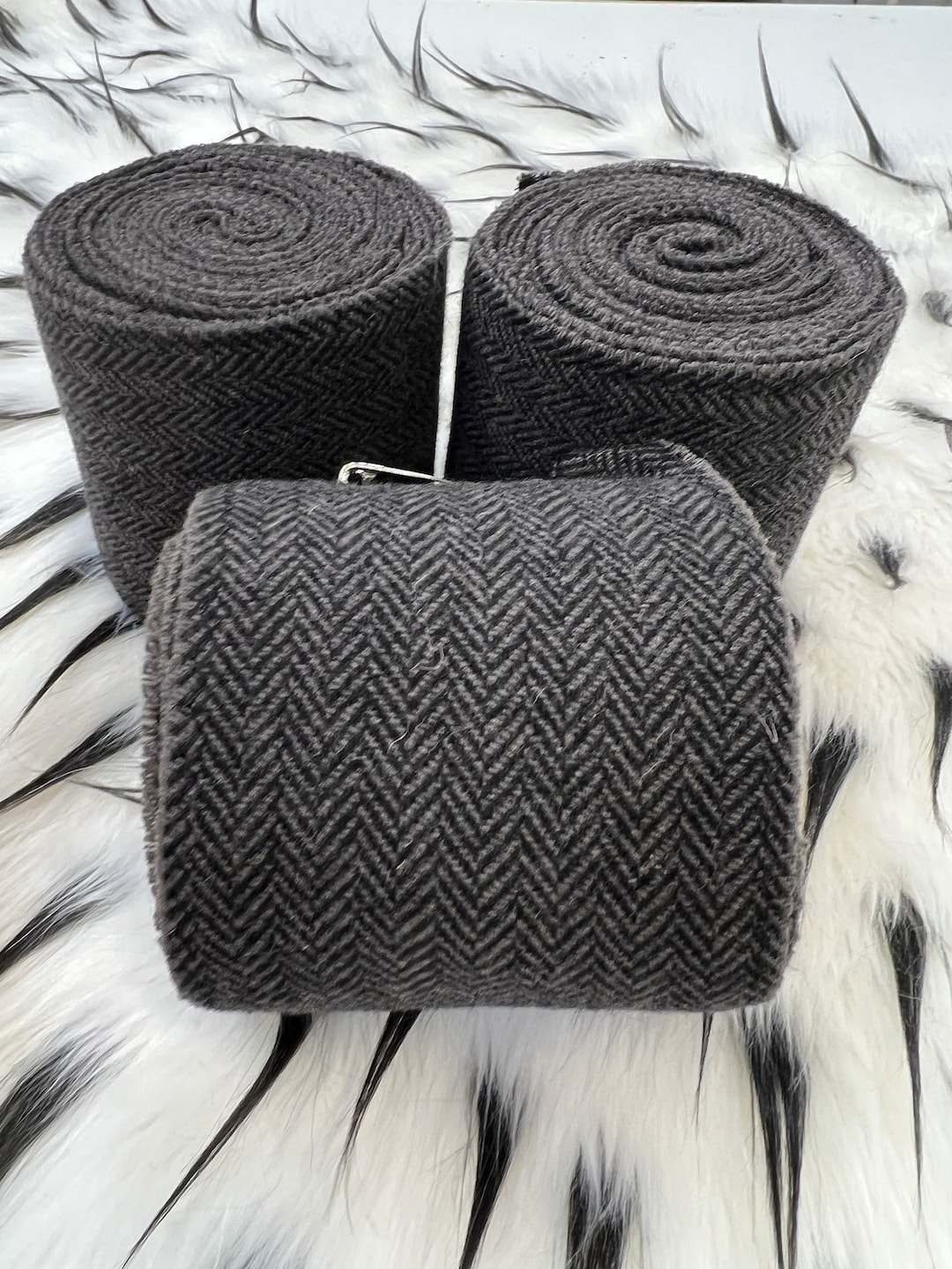 Winingas - Viking - Norse - Anglo-saxon Leg Wraps Midnight Black and ...