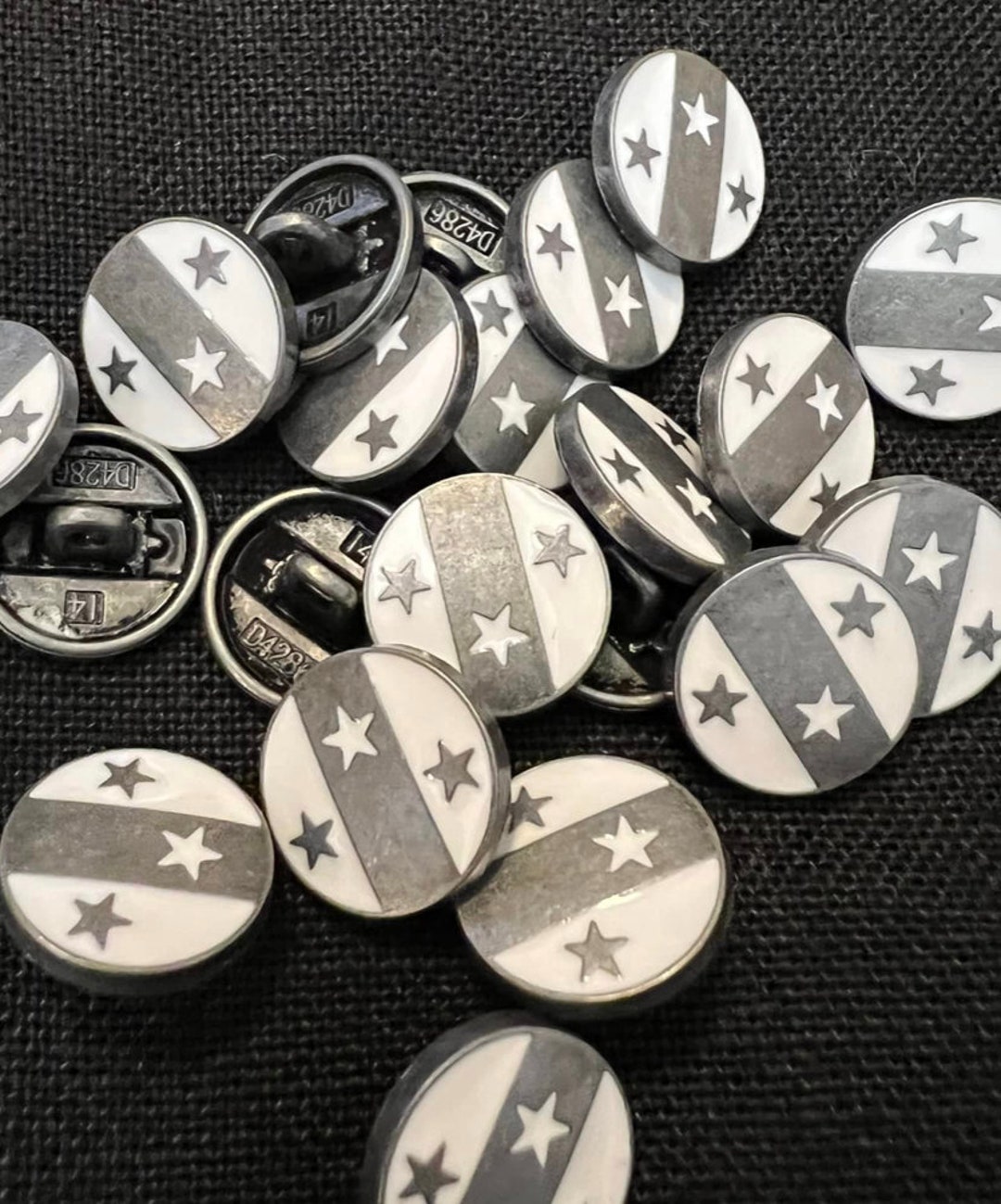 Meridies Populace Badge Buttons Horse or Stars, Set of 10 - Etsy