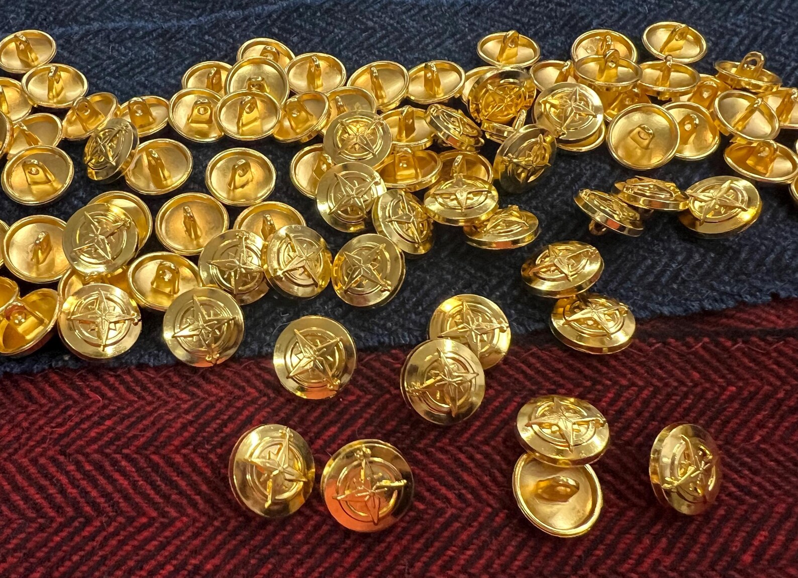 Compass Rose (SCA Kingdom of Northshield) Buttons, Set of 10 - Antique ...