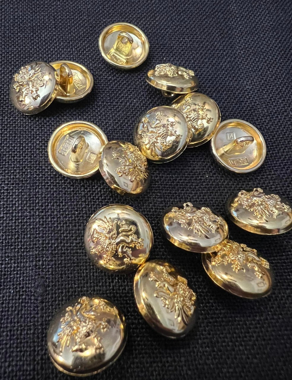 Gold Metal Gryphon Griffen Buttons Artemisia Avacal - Etsy