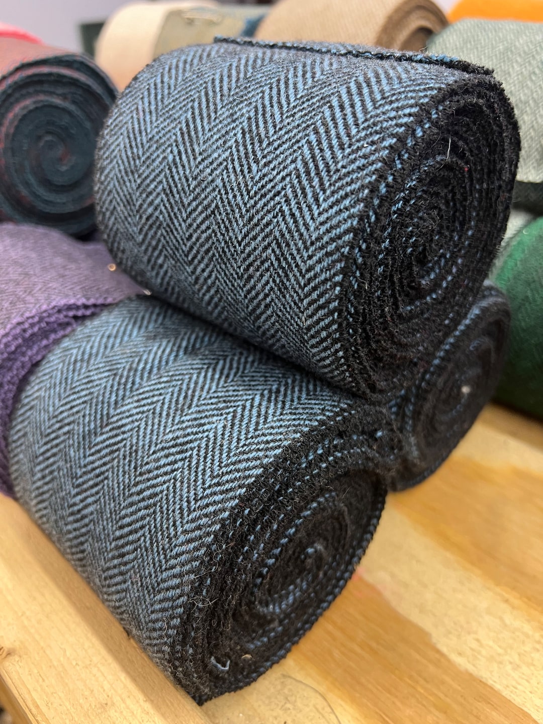 Winingas - Viking - Norse - Anglo-saxon Leg Wraps Deep Teal Blue and ...