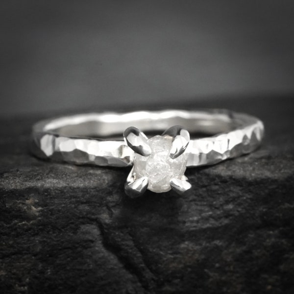 Raw Engagement Ring - Etsy