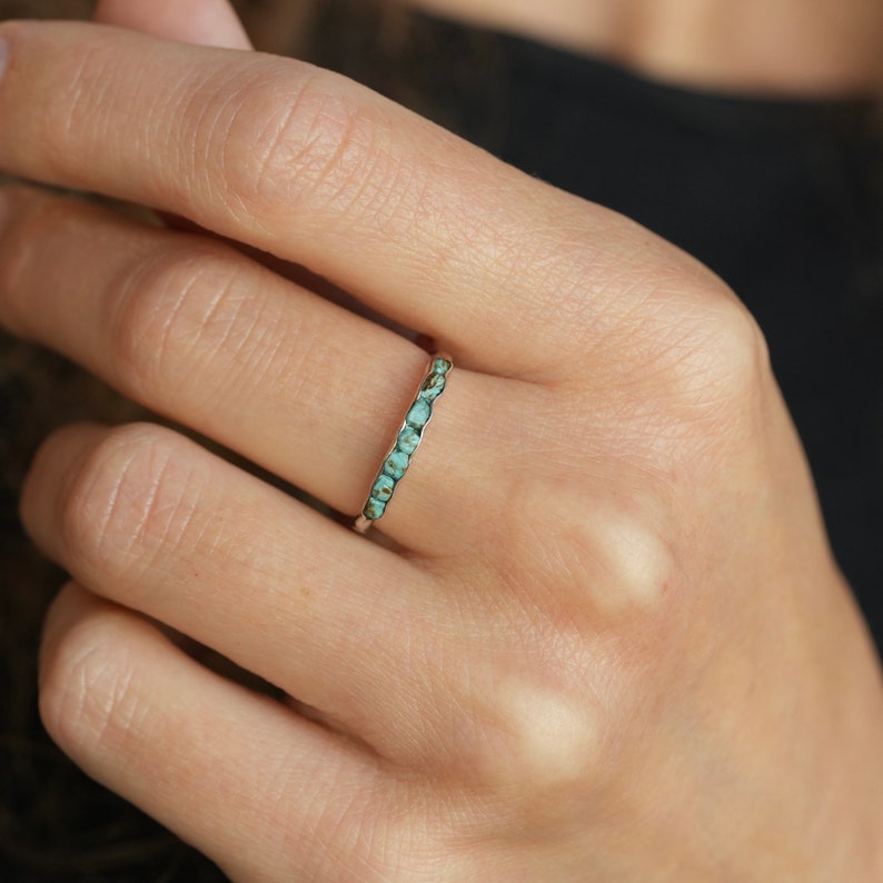 Raw Turquoise Ring. Rustic Organic Raw Rough Alternative European ...