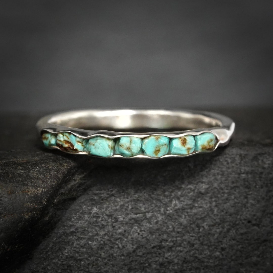 Raw Turquoise Ring. Rustic Organic Raw Rough Alternative European ...