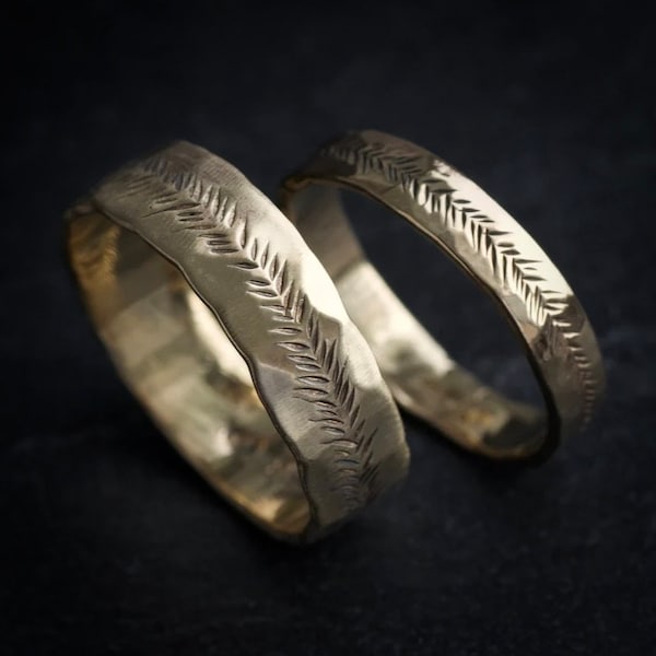 Rustic Wedding Band - Etsy