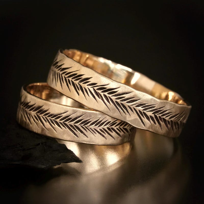 Rustic Wedding Band - Etsy