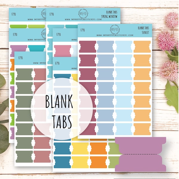 Tab Stickers - Etsy