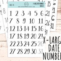 Bulk Number Decals, Custom Number Sticker Sets, Label 1 100, 1 100 ...