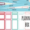 TV Icon Mixed Boxes - Planner Stickers - Rainbow Sticker Boxes ...