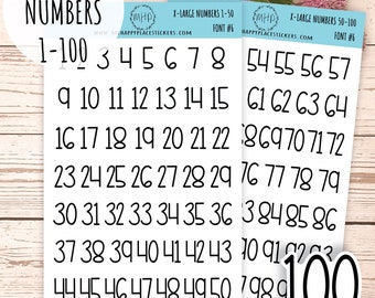 Clear Number Planner Stickers Days of the Month Stickers - Etsy