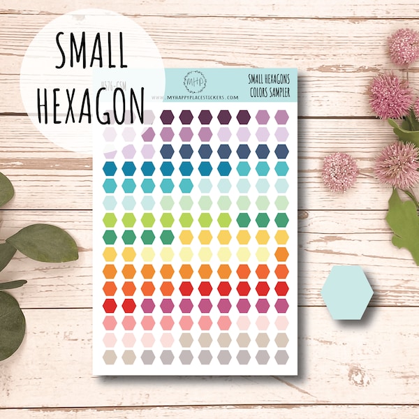 Hexagon Stickers - Etsy