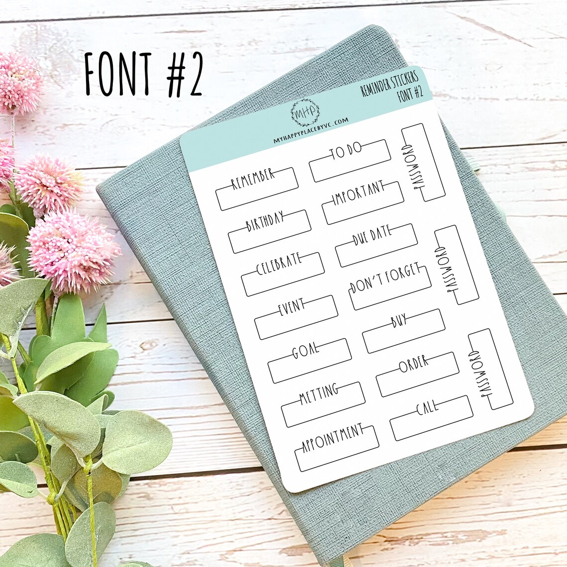 Reminder Stickers for College Planner and Bullet Journals. Stickers for ...