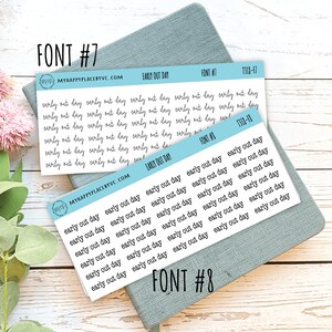 EARLY OUT DAY Stickers for Calendars, Teacher Planner, and Bullet ...