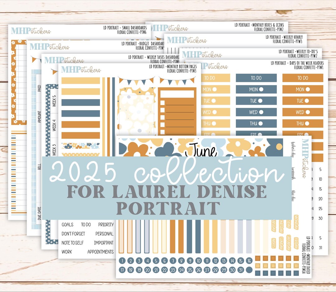 JUNE 2025 Stickers for the Scout Laurel Denise Planner (formerly ...