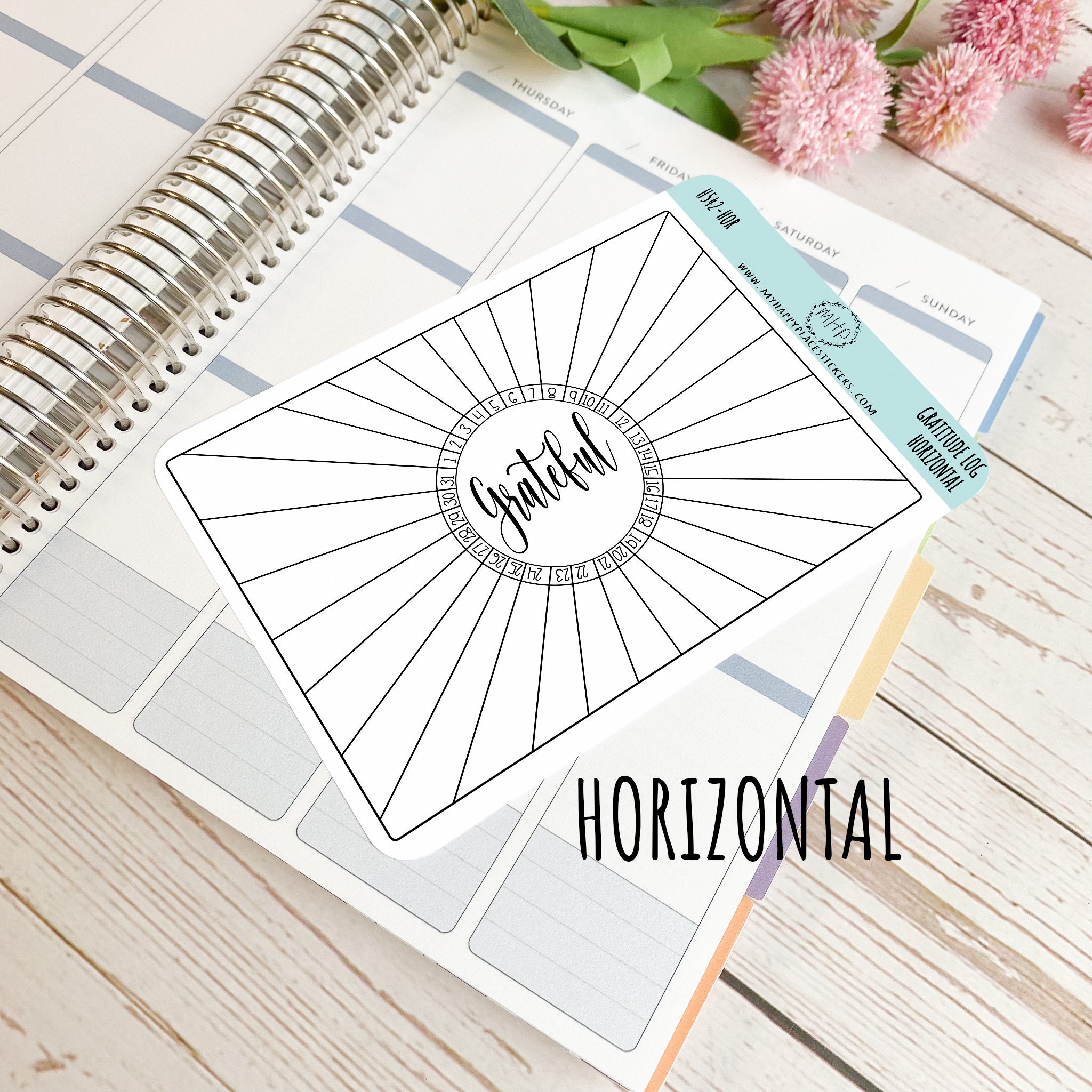 Gratitude Log Stickers for Bullet Journals. Stickers for - Etsy