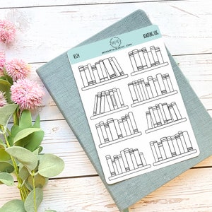 Reading Log Stickers for Bullet Journals. Stickers for Planners and ...