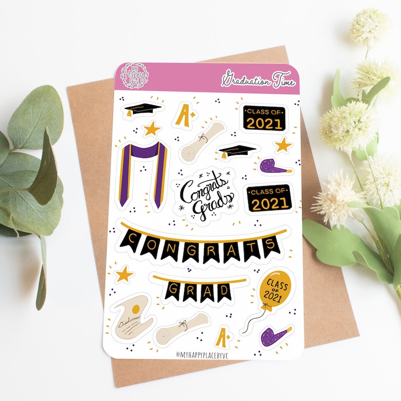 Class of 2021 Stickers - Etsy