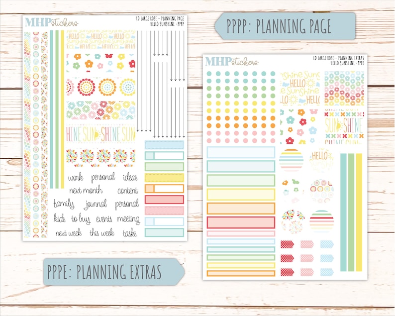 AUGUST 2026 Stickers for the Large Rose Laurel Denise Planner. "hello ...