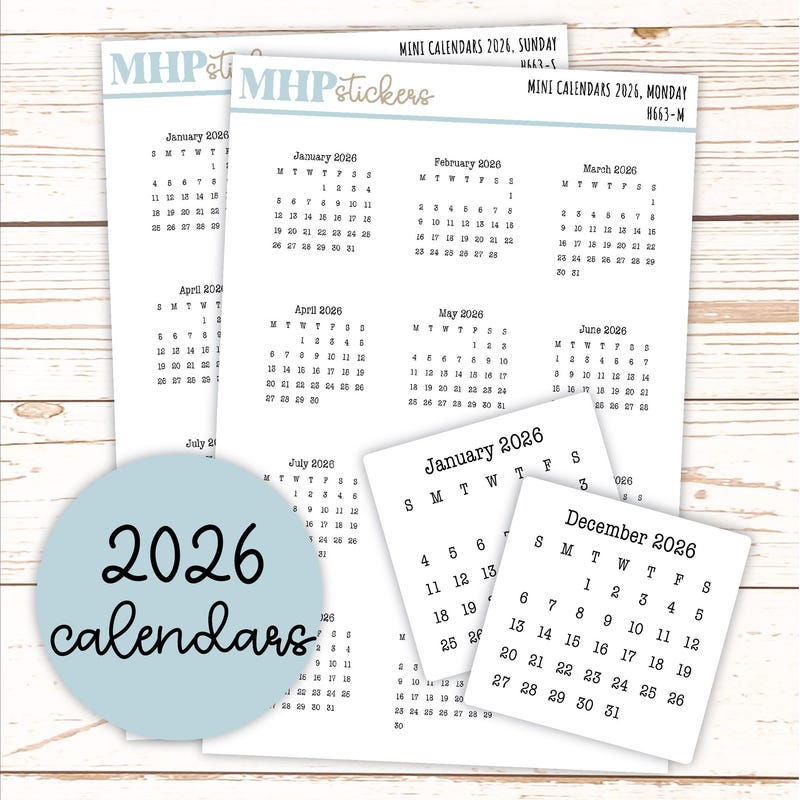 Waterproof Calendars - Etsy