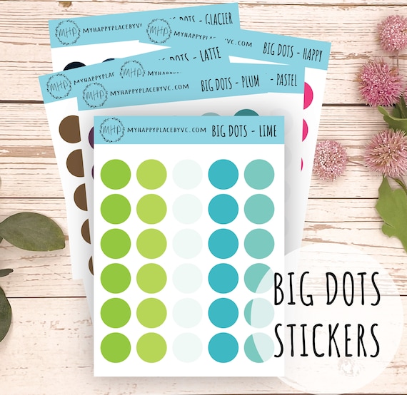 Big Dot Stickers for College Planner School Planner Teacher - Etsy
